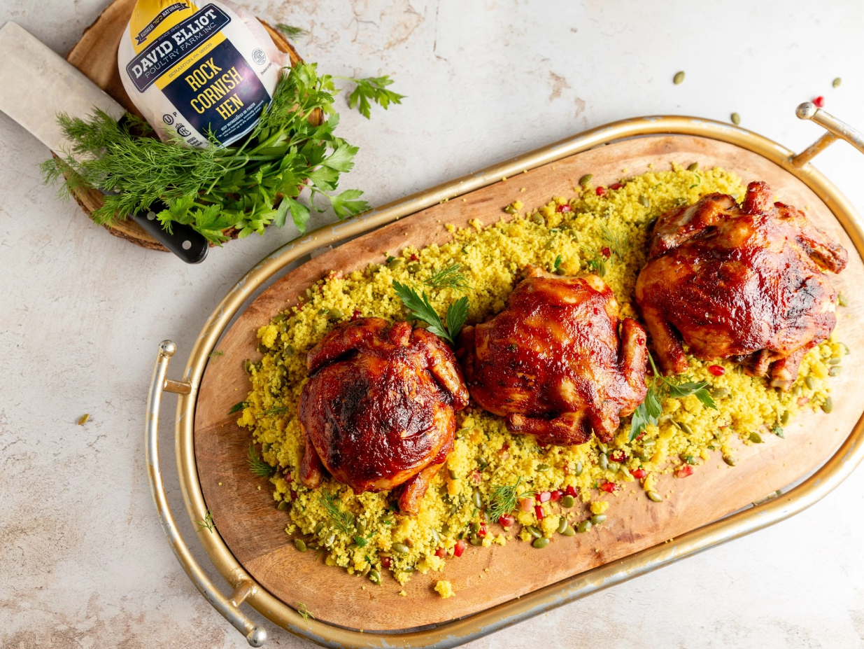Sweet and Savory Cornish Hens - David Elliot